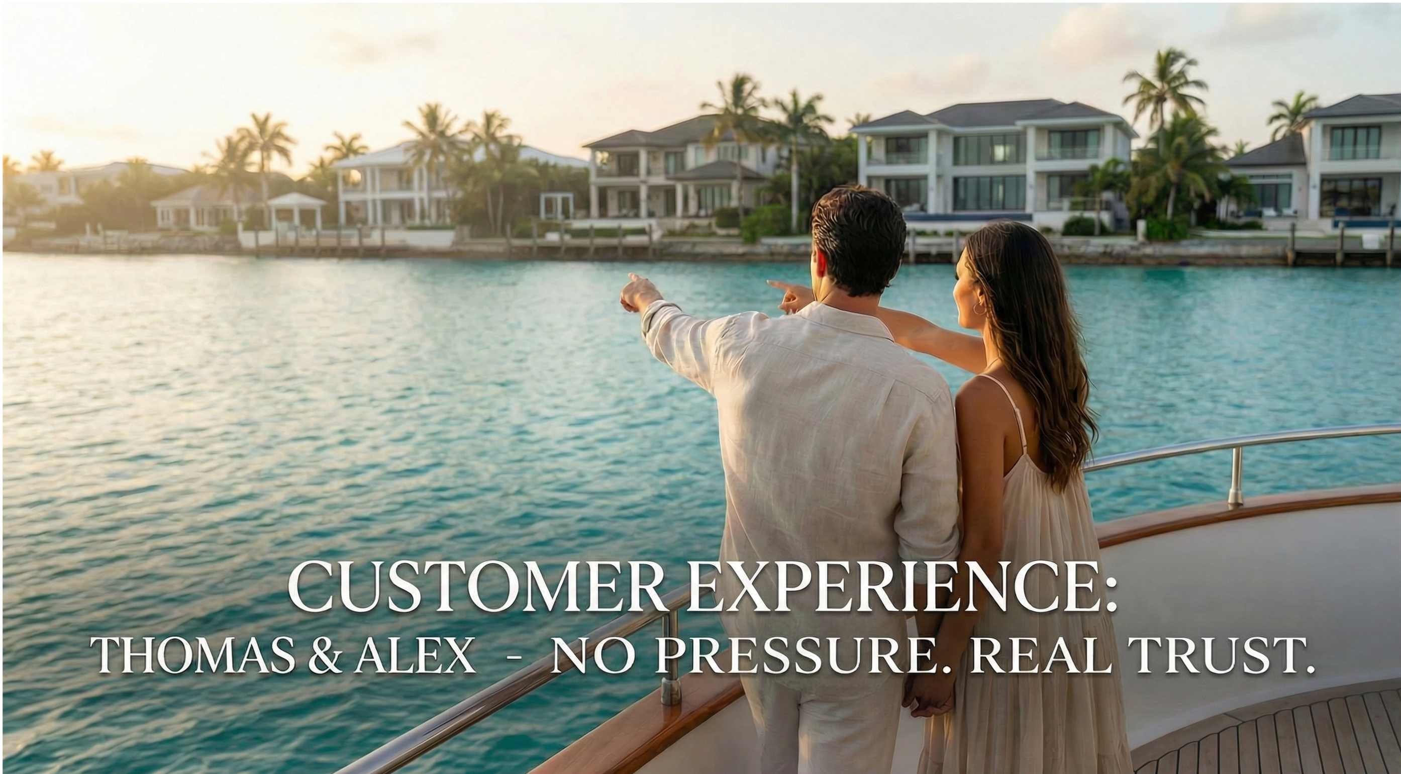🌴 Customer Experience: Thomas & Alex – "No Pressure. Real Trust."